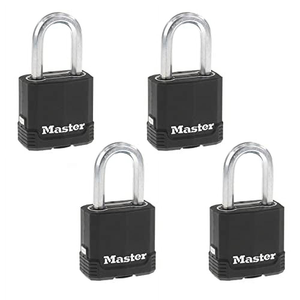 Master Lock Magnum 1-7/8in Wide Covered Laminated Steel Padlock with 1 ...