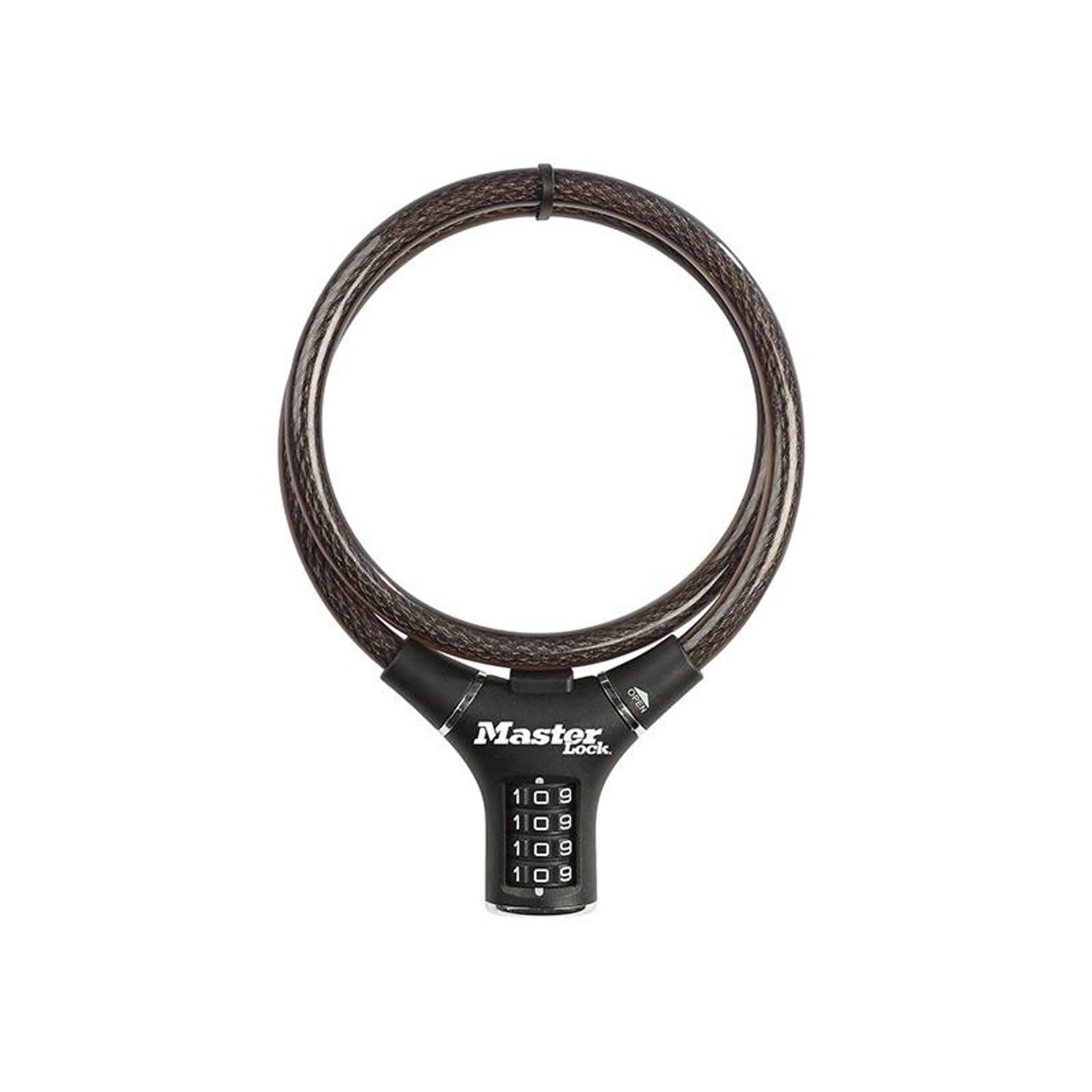 Master Lock Black Steel Rigid Combination Cable 0.9m X 12mm - Walmart.com