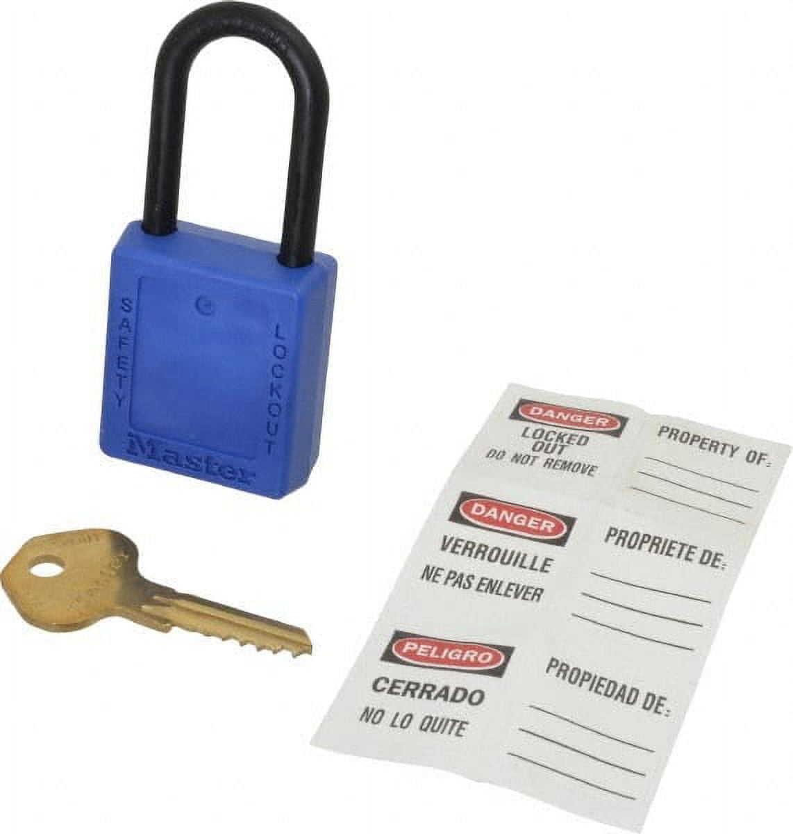 Master Lock Blue Dielectric Zenex Safety Lockout Tagout Padlock ...