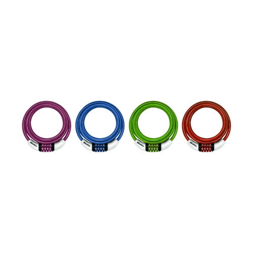 Master Lock Combination Cable, 5' x 1/4", Assorted Colors - Walmart.com