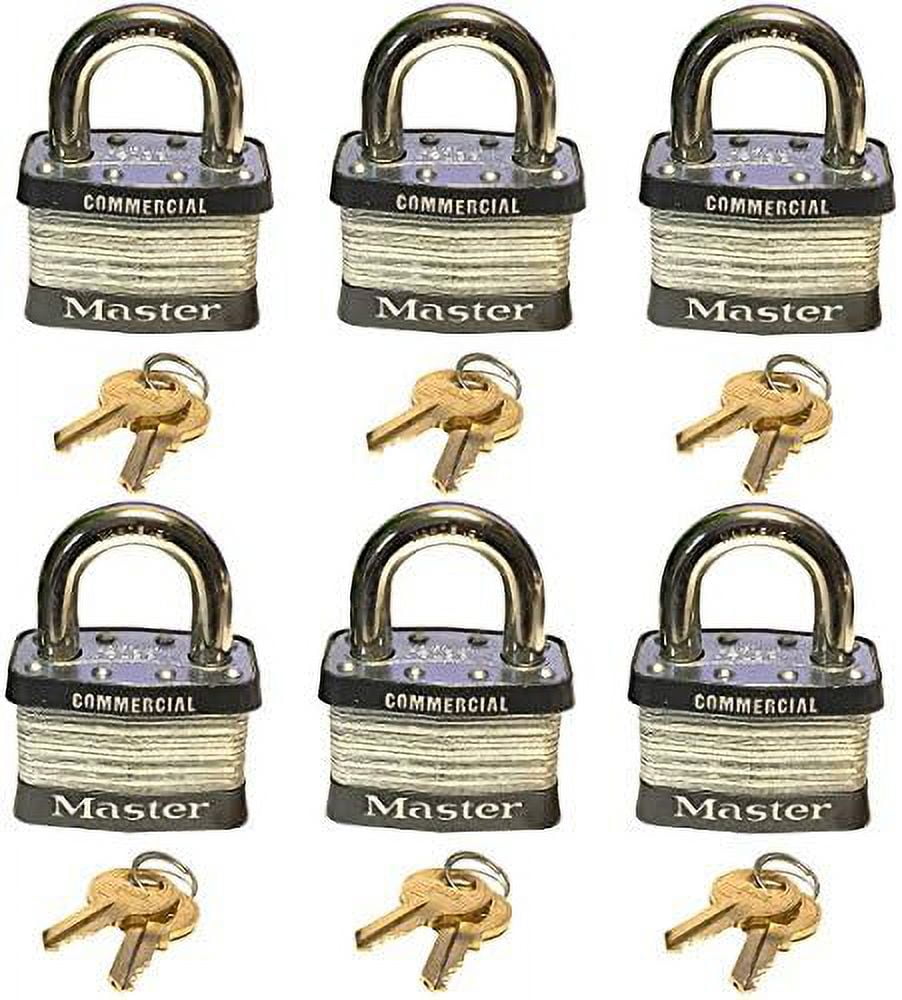 Master Lock Commercial 5KA Padlock Keyed Alike, Set of 6, - Walmart.com