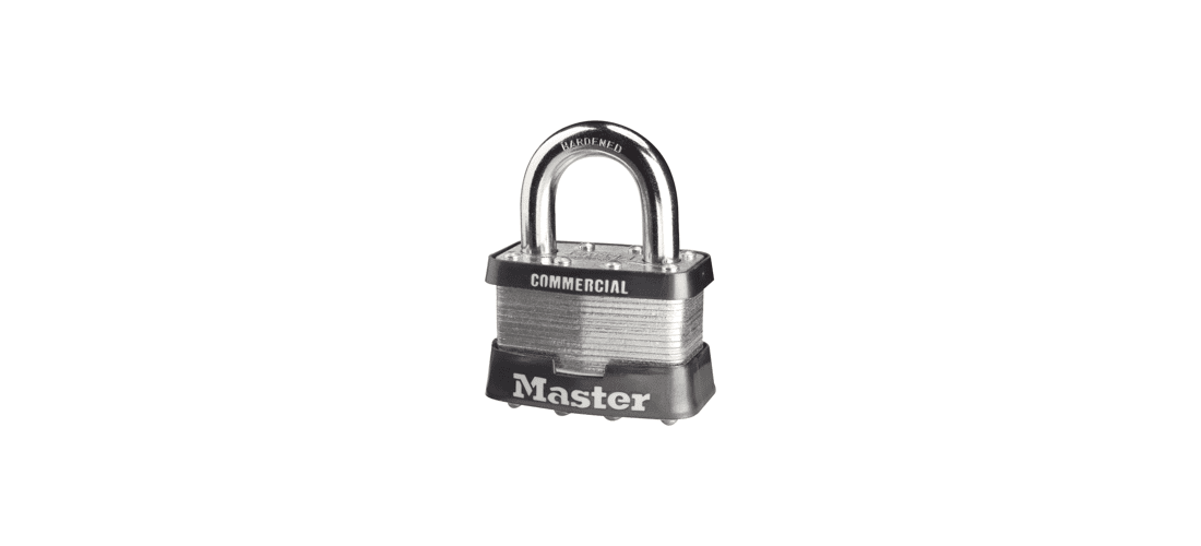 Master Lock 21LNWO 1-3/4 in. Laminated Less Cylinder Padlock Body Long ...