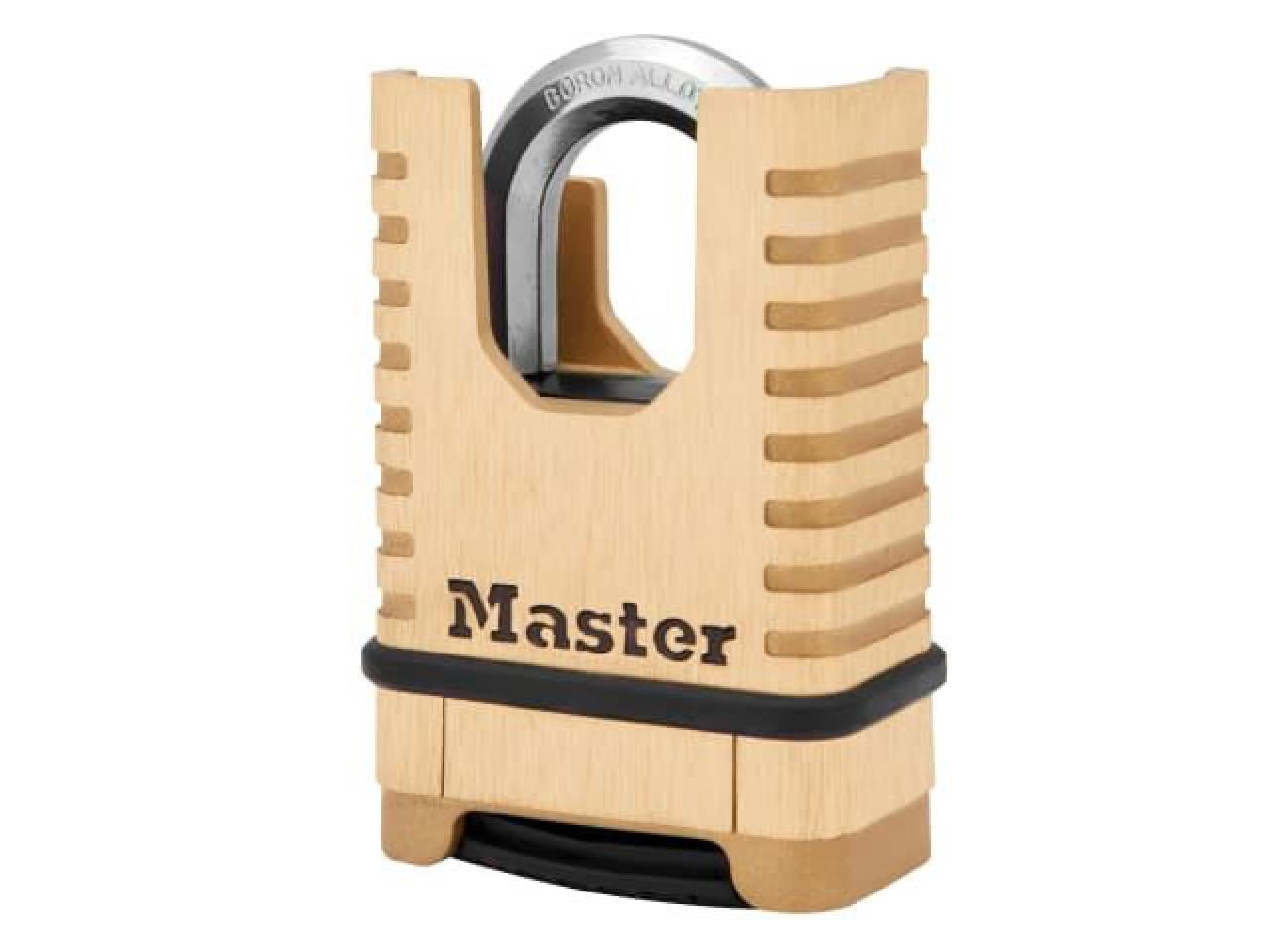 Master Lock - Excell™ Closed Shackle Brass Combination 58mm Padlock ...