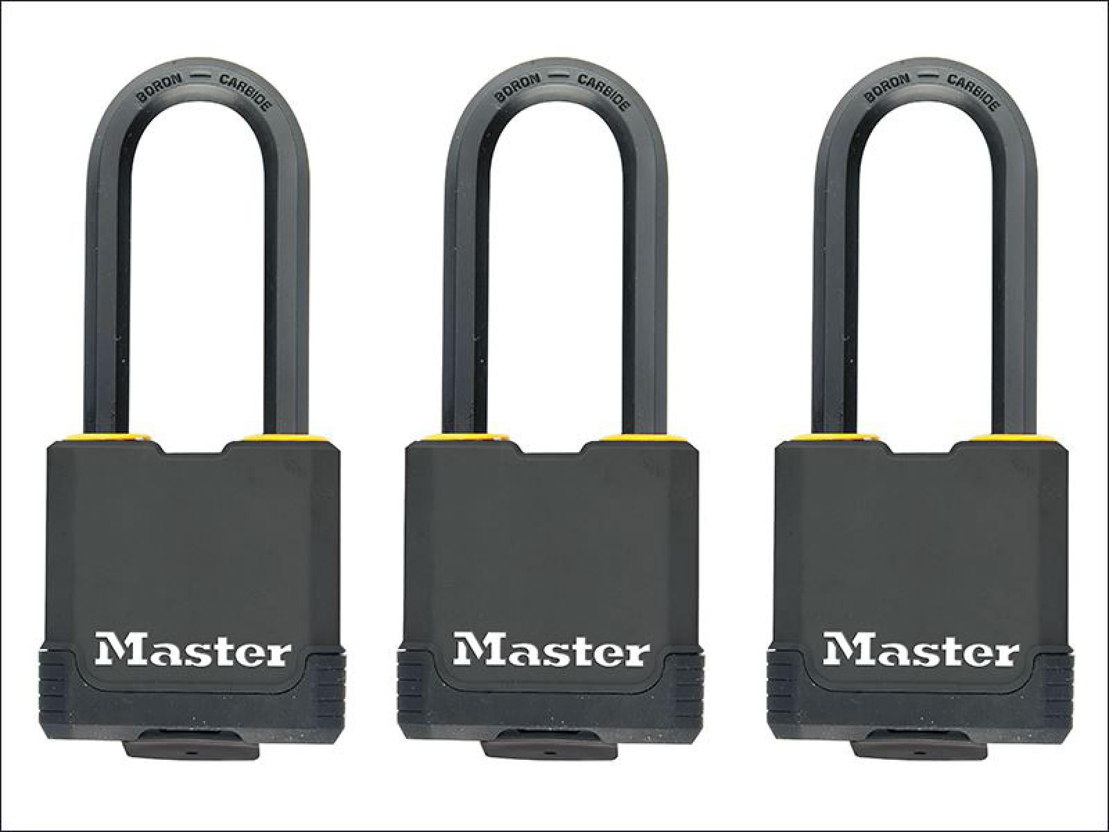 Master Lock Outdoor Heavy Duty 3-Pack Excell Weather Tough 45mm Padlock ...
