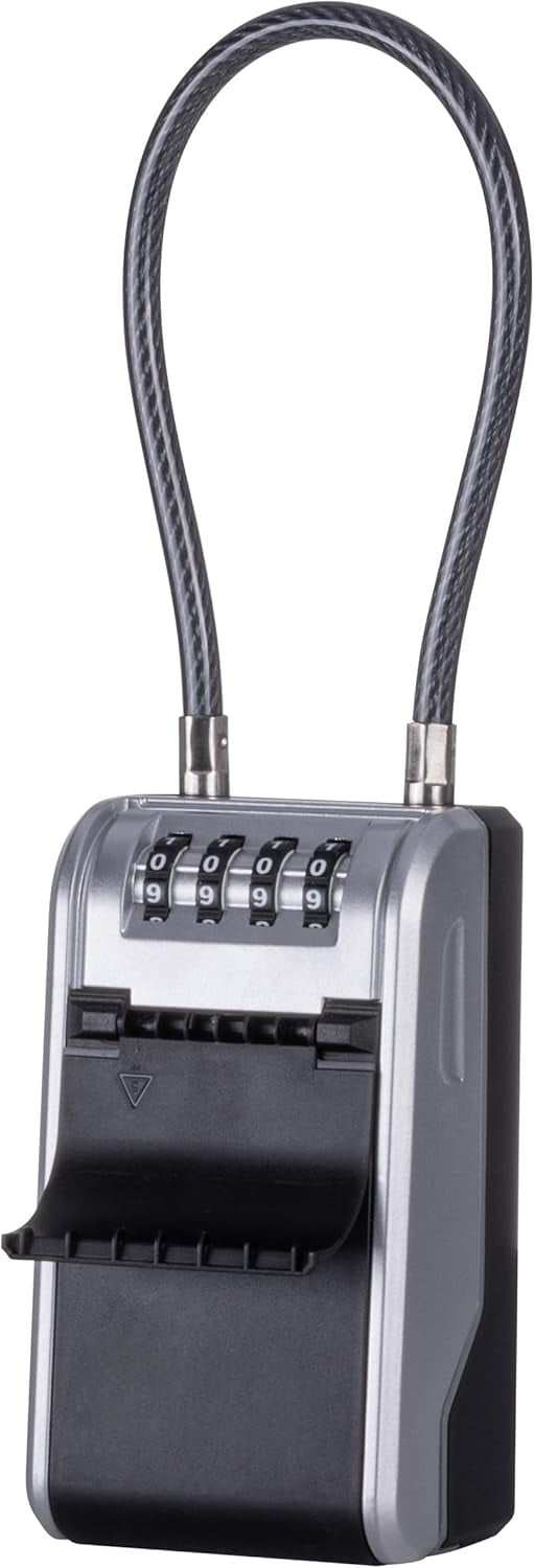 Master Lock Key Lock Box, Outdoor Lock Box for House Keys, Key Safe with Combination Lock, 5 Key ...