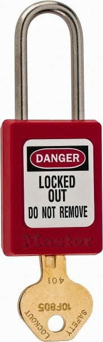 Master Lock. Keyed Different Retaining Key Lockout Padlock 1-1/2 ...