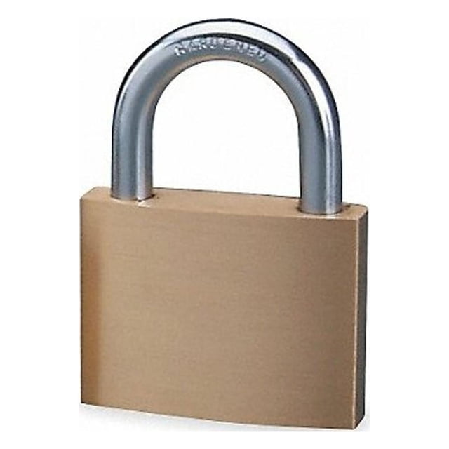 Master Lock Keyed Padlock,1 in,Rectangle,Gold 4150KA - Walmart Business ...