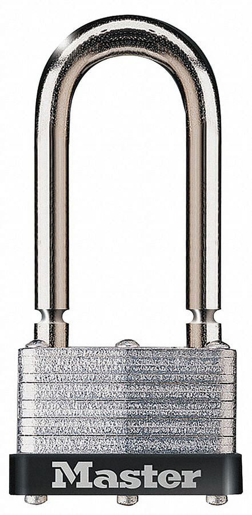 Master Lock Keyed Padlock, 13/16 in,Rectangle,Silver 500KABRKLH ...