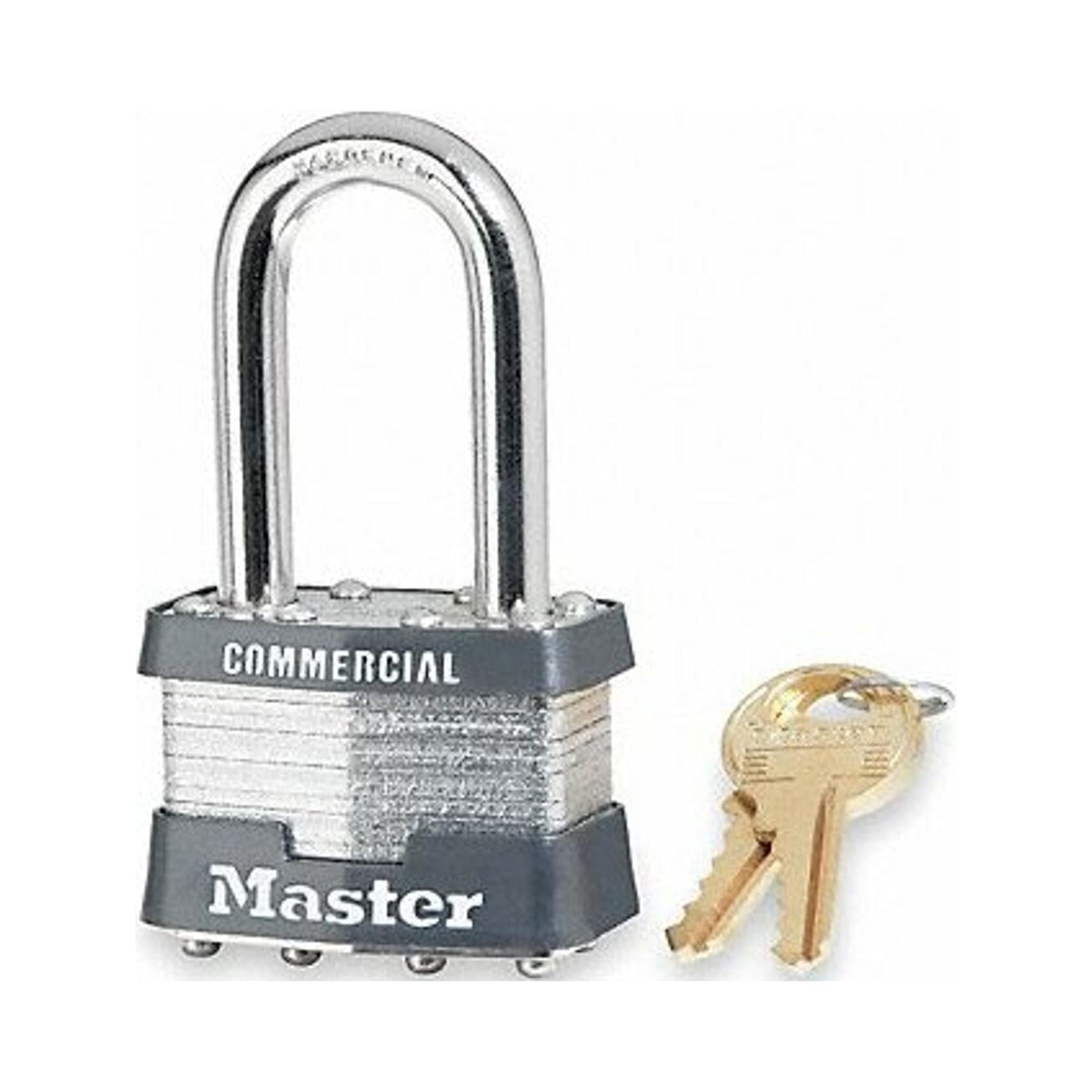 Master Lock Keyed Padlock, 3/4 in,Rectangle,Silver 1LF - Walmart.com