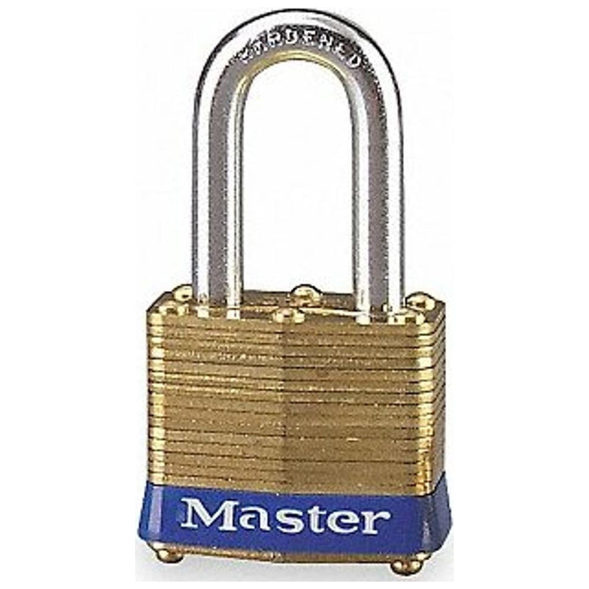 Master Lock Keyed Padlock, 5/8 in,Rectangle,Gold 4KALH - Walmart.com