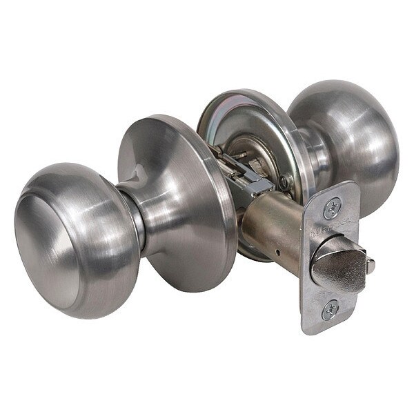 Master Lock Knob Lockset,Rusk Style,Satin Nickel RU0415BOX - Walmart.com