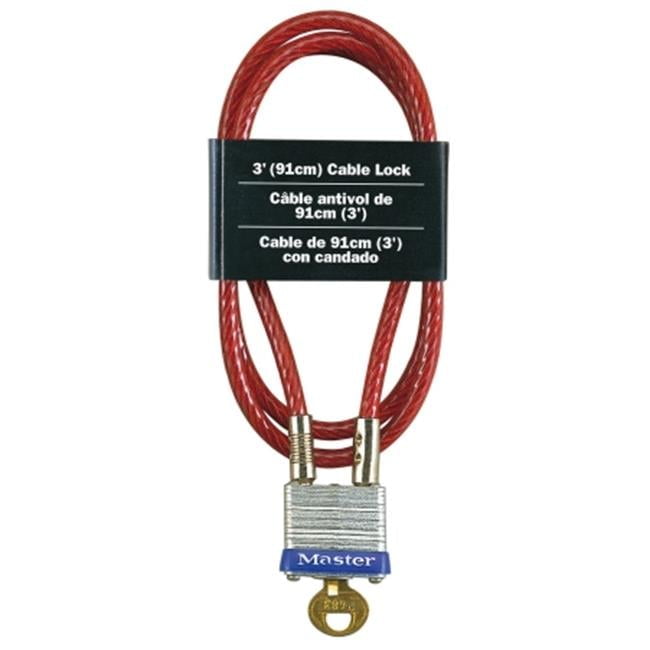 Master Lock Laminated Padlock & Cable 719D - Walmart.com
