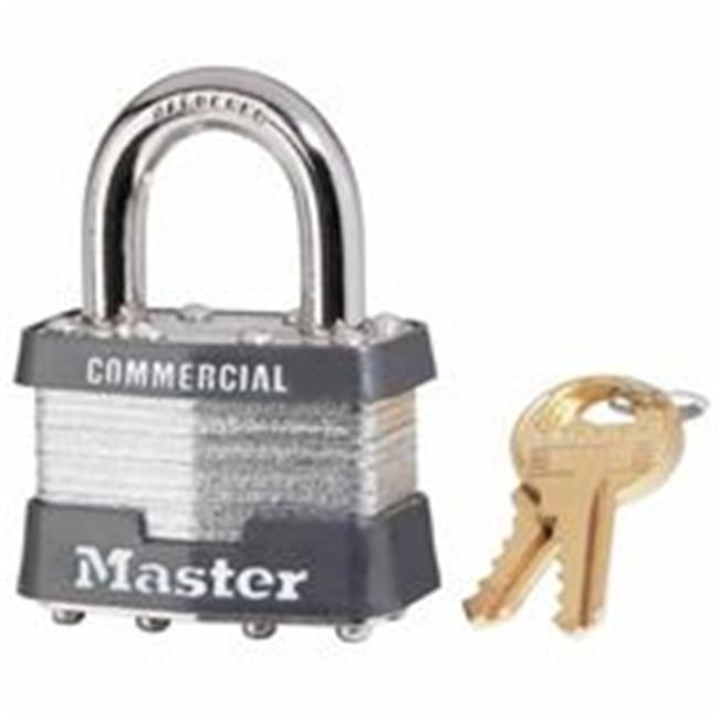 Master Lock Laminated Padlock Keyed Alike Key Code - Gray/Silver 6 Pack ...