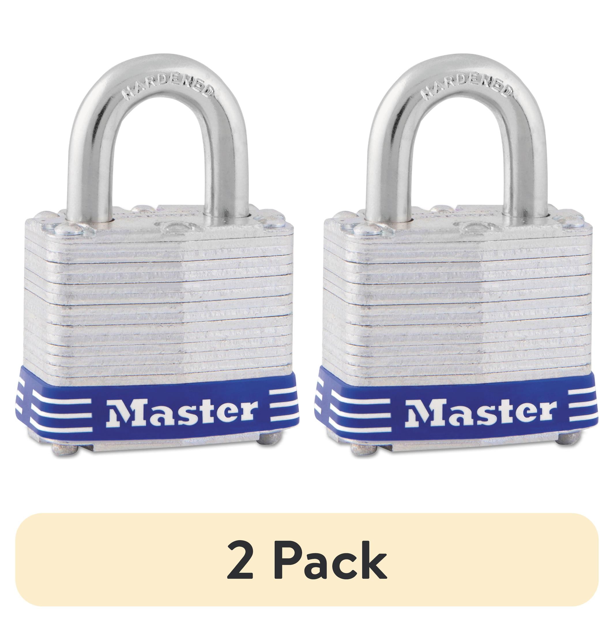 (2 pack) Master Lock Laminated Steel 2in (51 mm) Padlock with Key, 1in ...