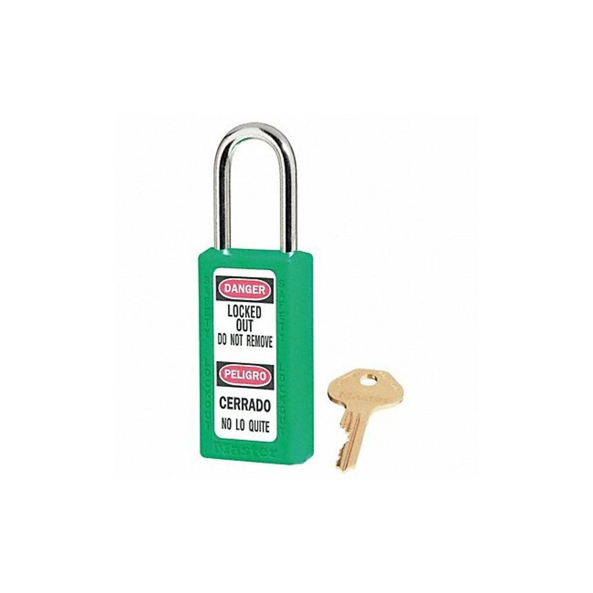 Master Lock Lockout Padlock,KA,Green,3"H,PK6 411KAS6GRN - Walmart.com