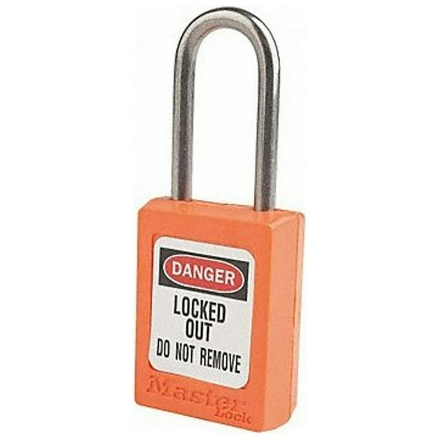 Master Lock Lockout Padlock,KA,Orange,1-13/16"H,PK12 S31KAS12ORJ ...