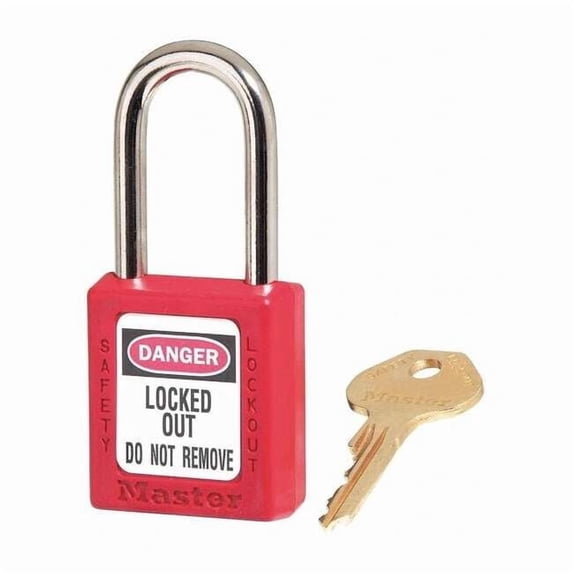 Lockout Padlock, Keyed Different, Thermoplastic, Standard Body, Steel ...