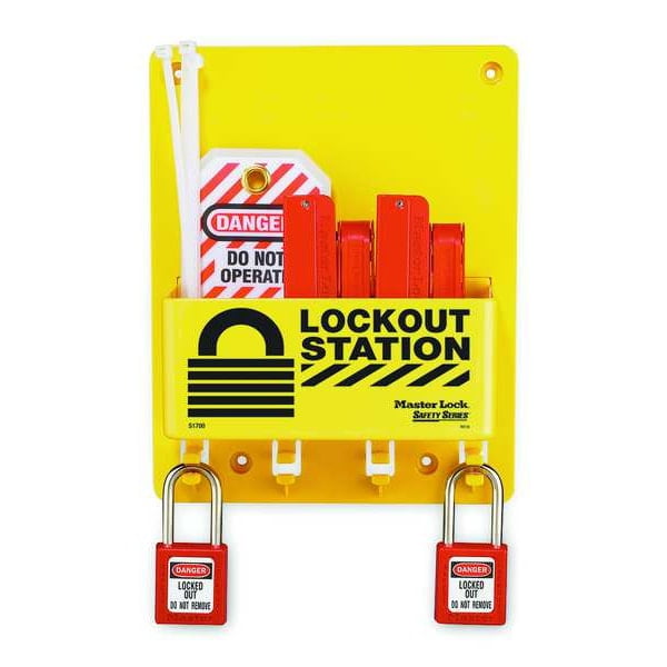 Master Lock Lockout Station,Filled,Elctrical,2 Locks S1720E410 ...