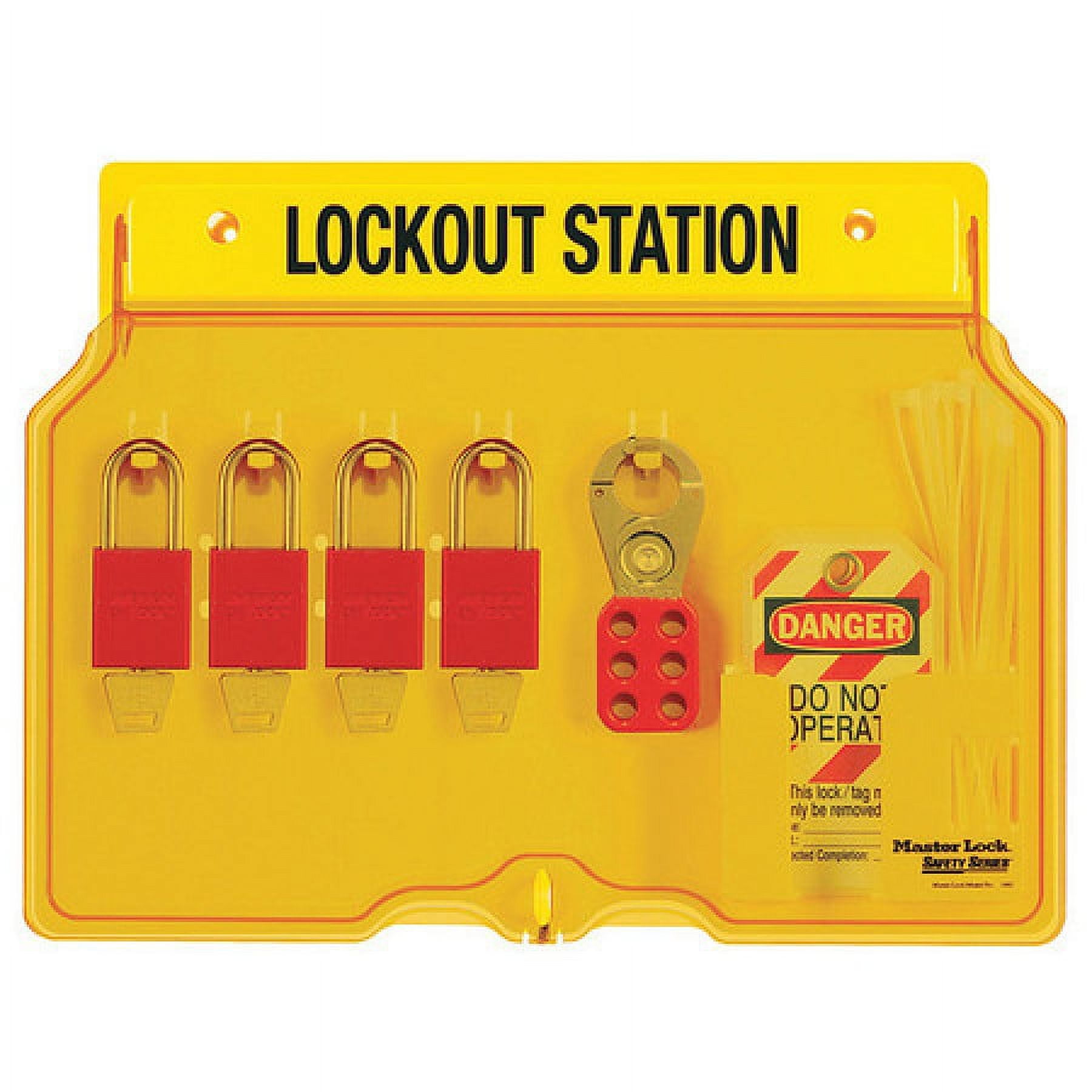Master Lock Lockout Tagout Station, Covered Group Lockout Station ...