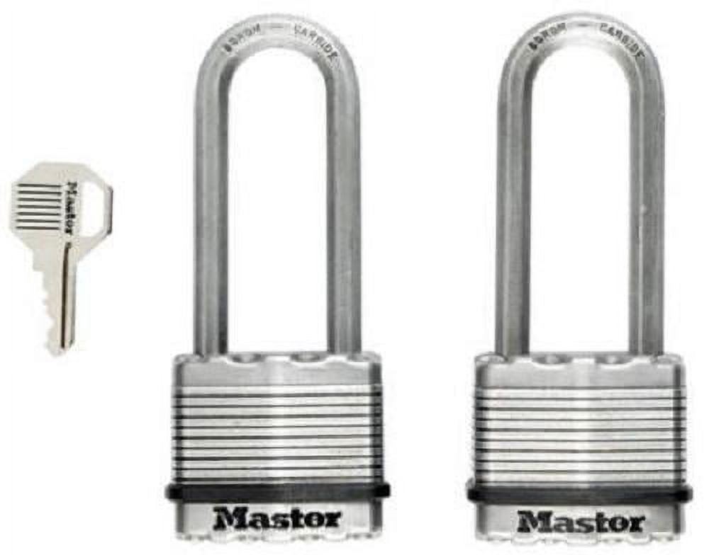 Master Lock M1XTLJCCSEN Magnum Laminated Padlock, 1-3/4", 2-Pack, Each ...