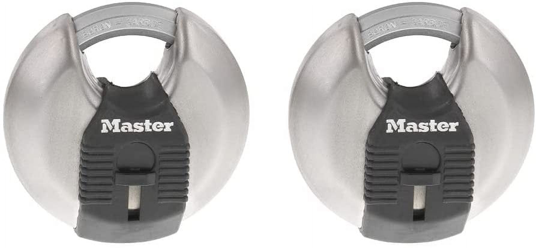 Master Lock M40XT Heavy Duty Weatherproof Stainless Steel Padlock, Pack ...