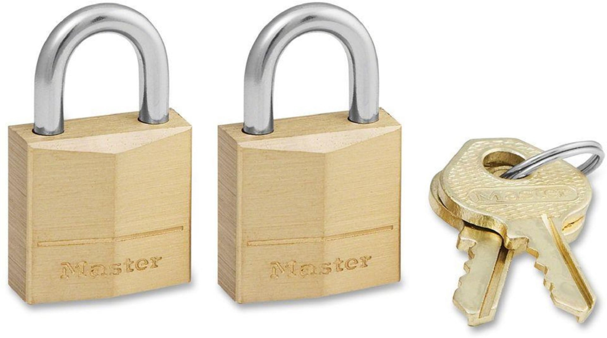 Master Lock, MLK120T, Three-Pin Brass Tumbler Locks, 2 / Pack - Walmart.com