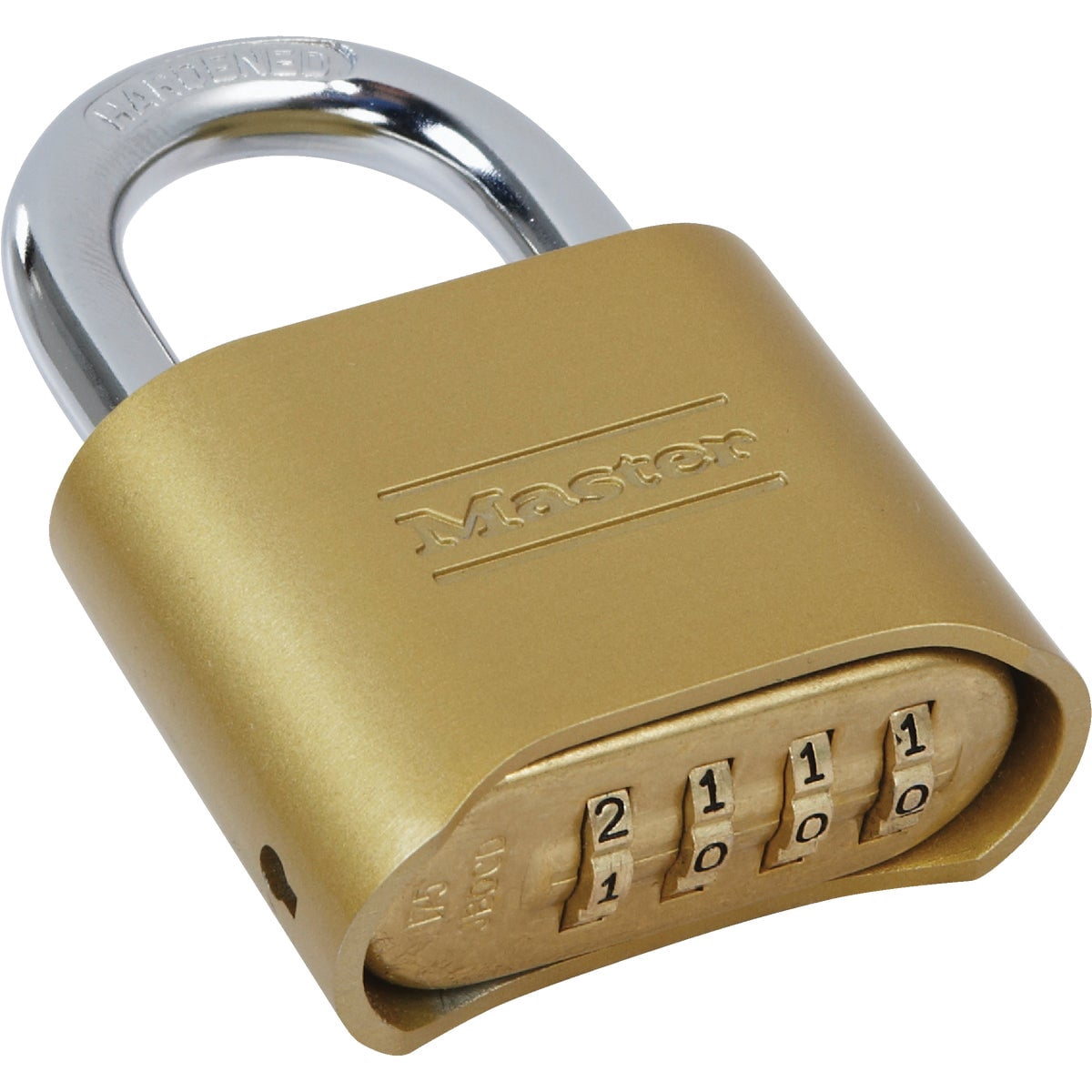Master Lock Combination Padlock 175D - Resettable, Brass, Durable - 4 ...