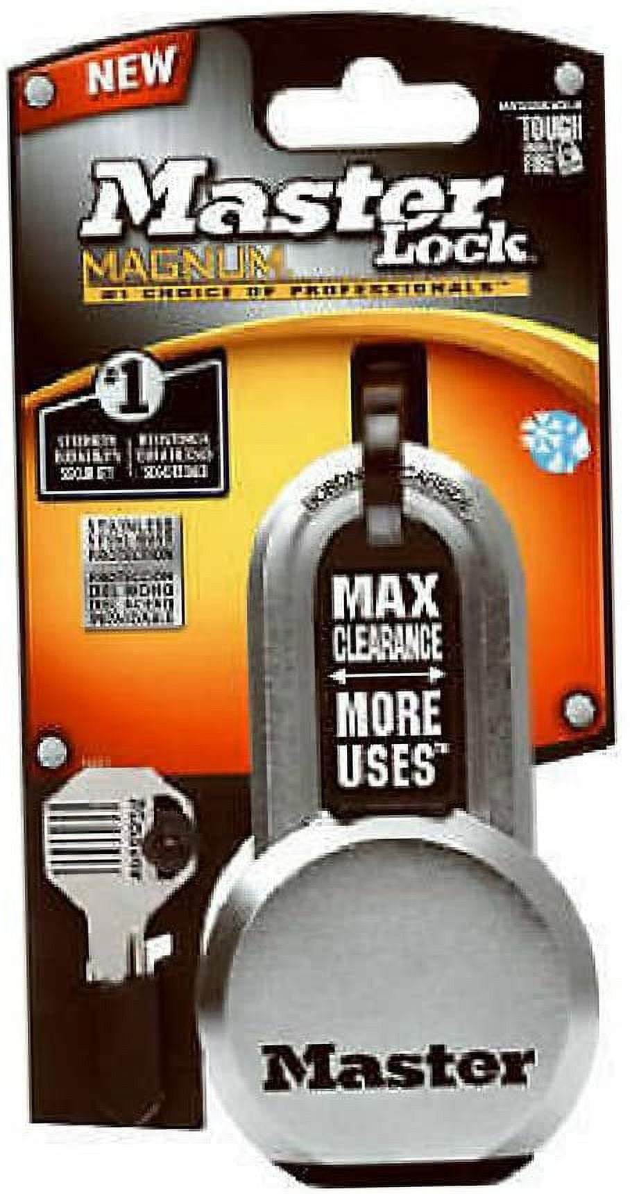 Master Lock Magnum Covered Solid Body Padlock - Hardened Steel, M19 Key ...