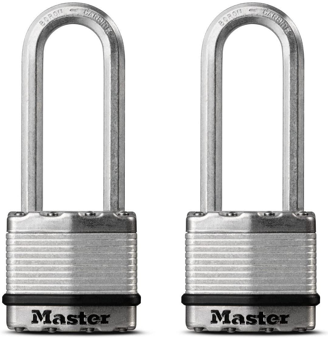 Master Lock Padlock Magnum Laminated 1-3/4" 2-1/2" Steel Uses M1 Key ...