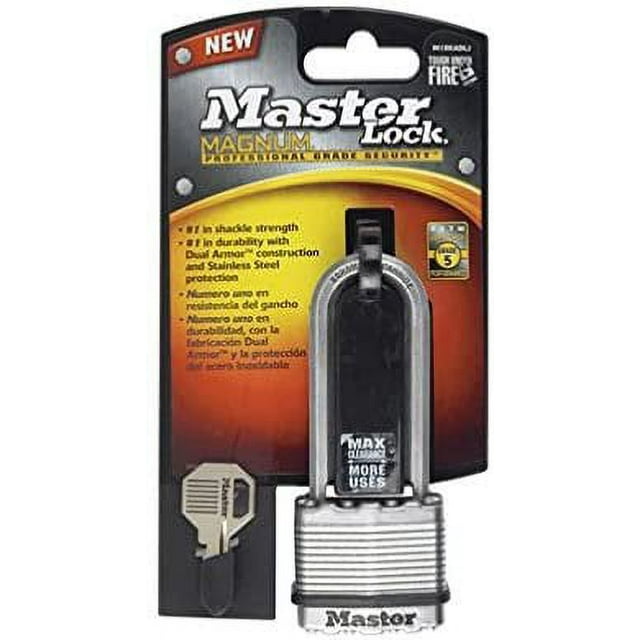 Master Lock Padlock Magnum Laminated 1-3/4" 2-1/2" Steel Uses M1 Key ...