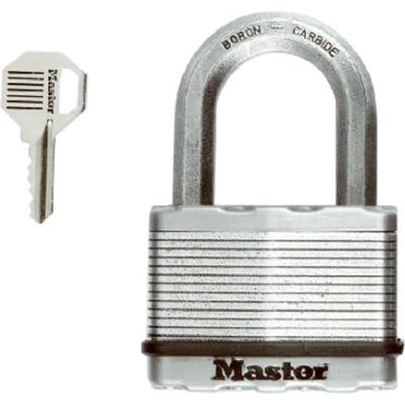 Master Lock Padlock, Magnum Laminated Steel Lock, 2-1/2 in. Wide ...