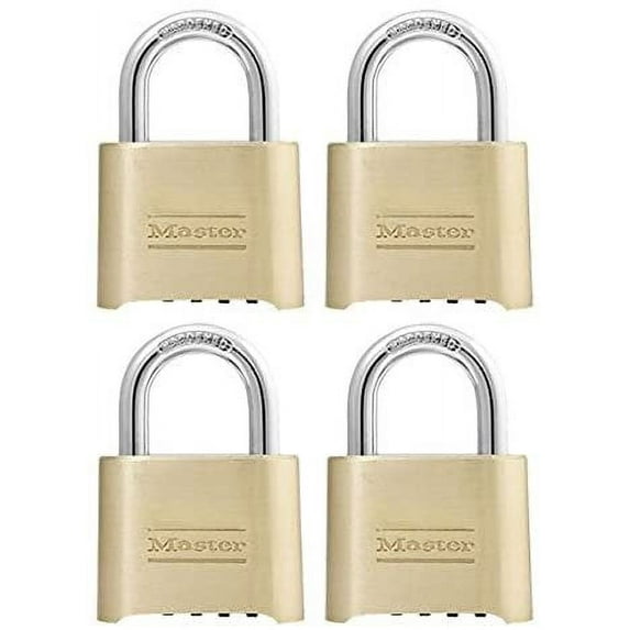 Master Lock Padlock, Set Your Own Combination Lock, 2 in. Wide, 175D Pack of 4 - Walmart.com