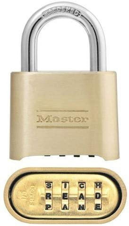 Master Lock Padlock, Set Your Own Letter Combination Lock, 2 in. Wide ...