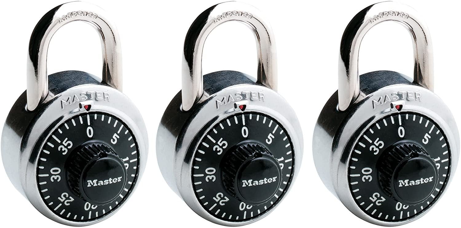 Master Lock Padlock, Standard Dial Combination Lock, 1-7/8 in. Wide ...