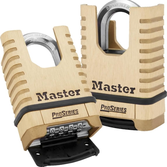 Master Lock ProSeries Brass Padlock, Set Your Own Combination Lock ...