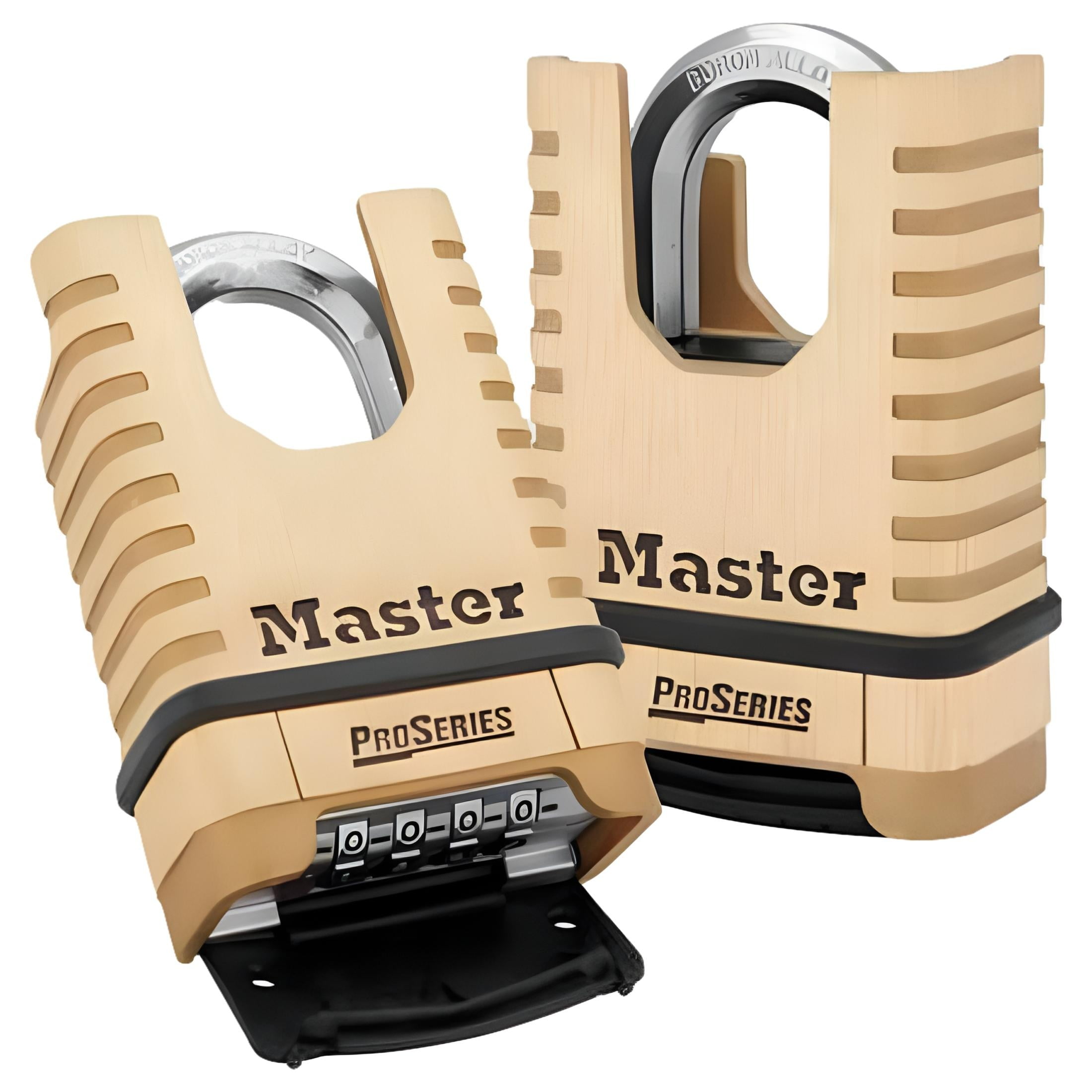 Master Lock Proseries Heavy Duty Long Padlocks, Brass Resettable ...