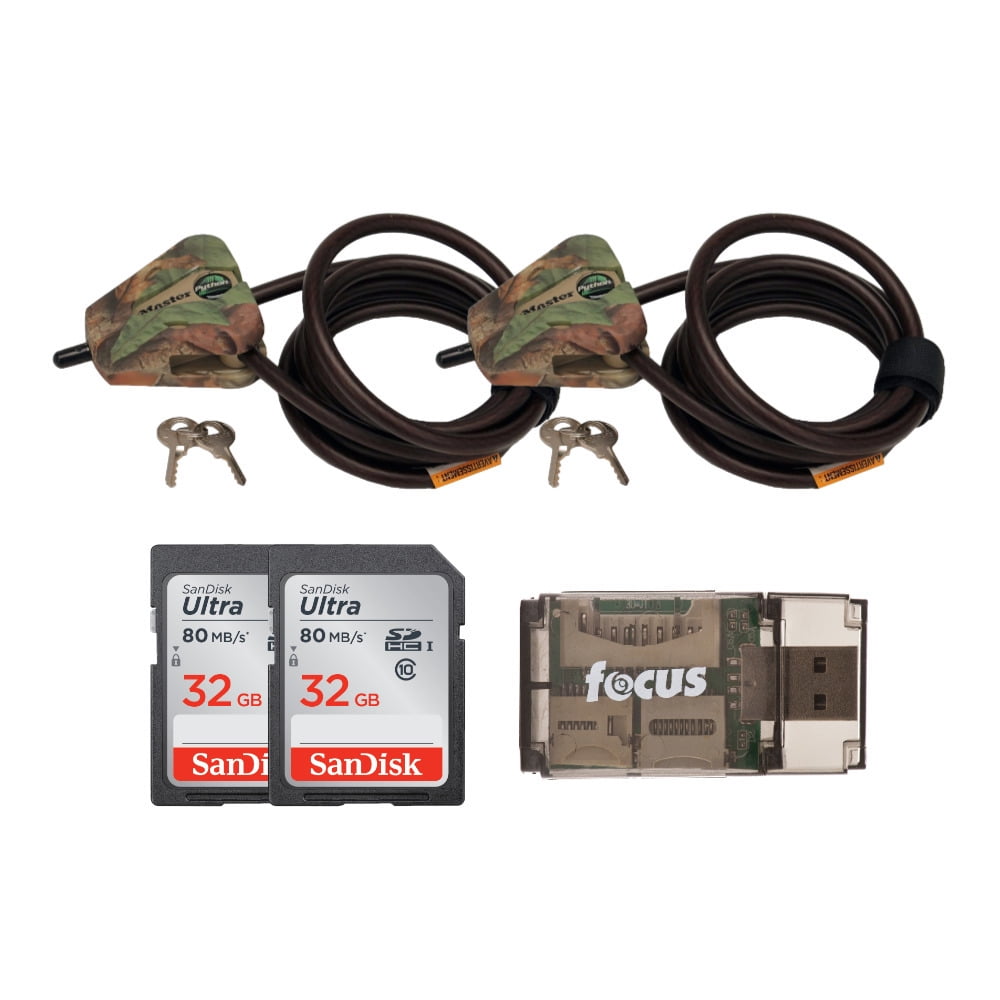Master Lock Python Locking Cable with Two Memory Cards and USB Reader ...
