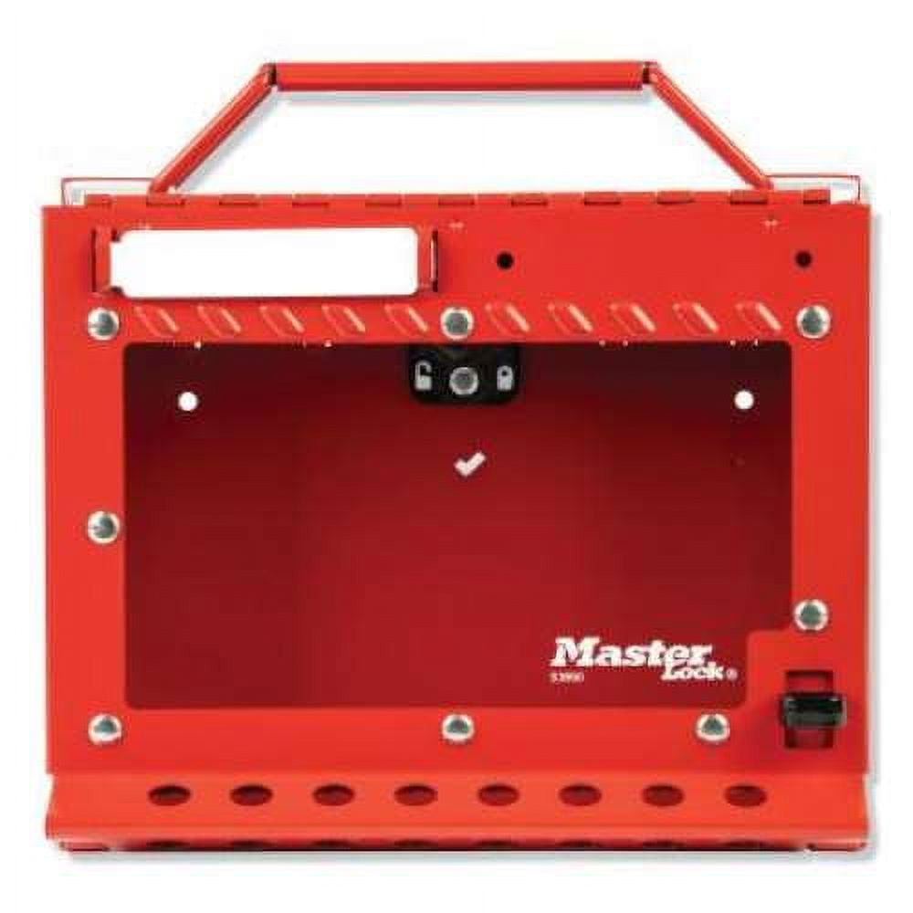 Master Lock Red Steel Group Lockout Box, Max Number of Padlocks: 15, 6 ...
