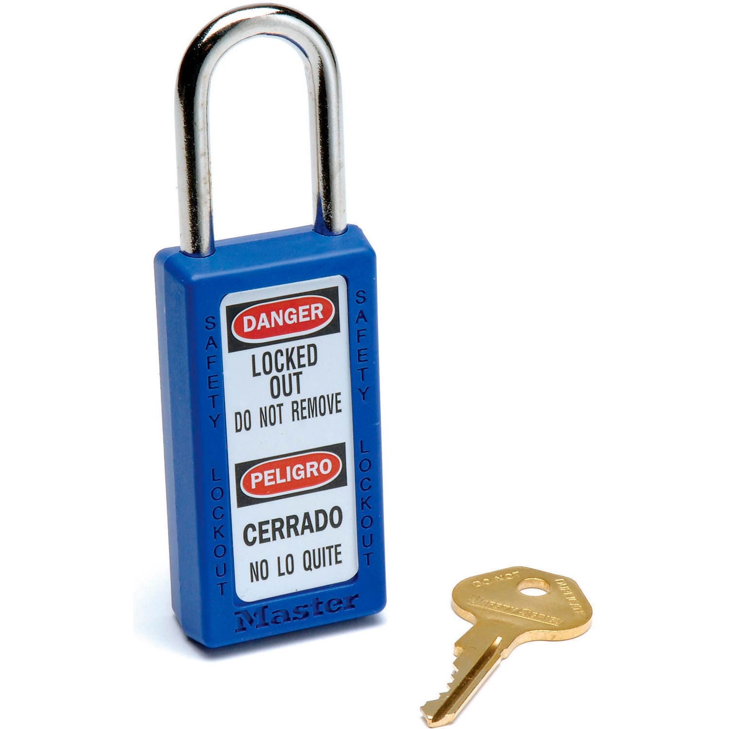 Master Lock Safety 411 Series Zenex Thermoplastic Padlock, Blue, 1-Pack ...
