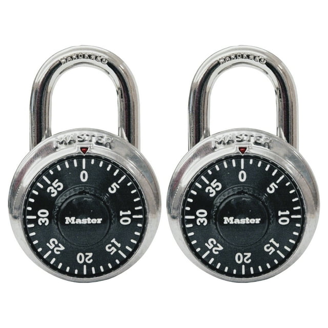 Master Lock High Security Combo 1500T Black Combination Padlocks, 2 ...