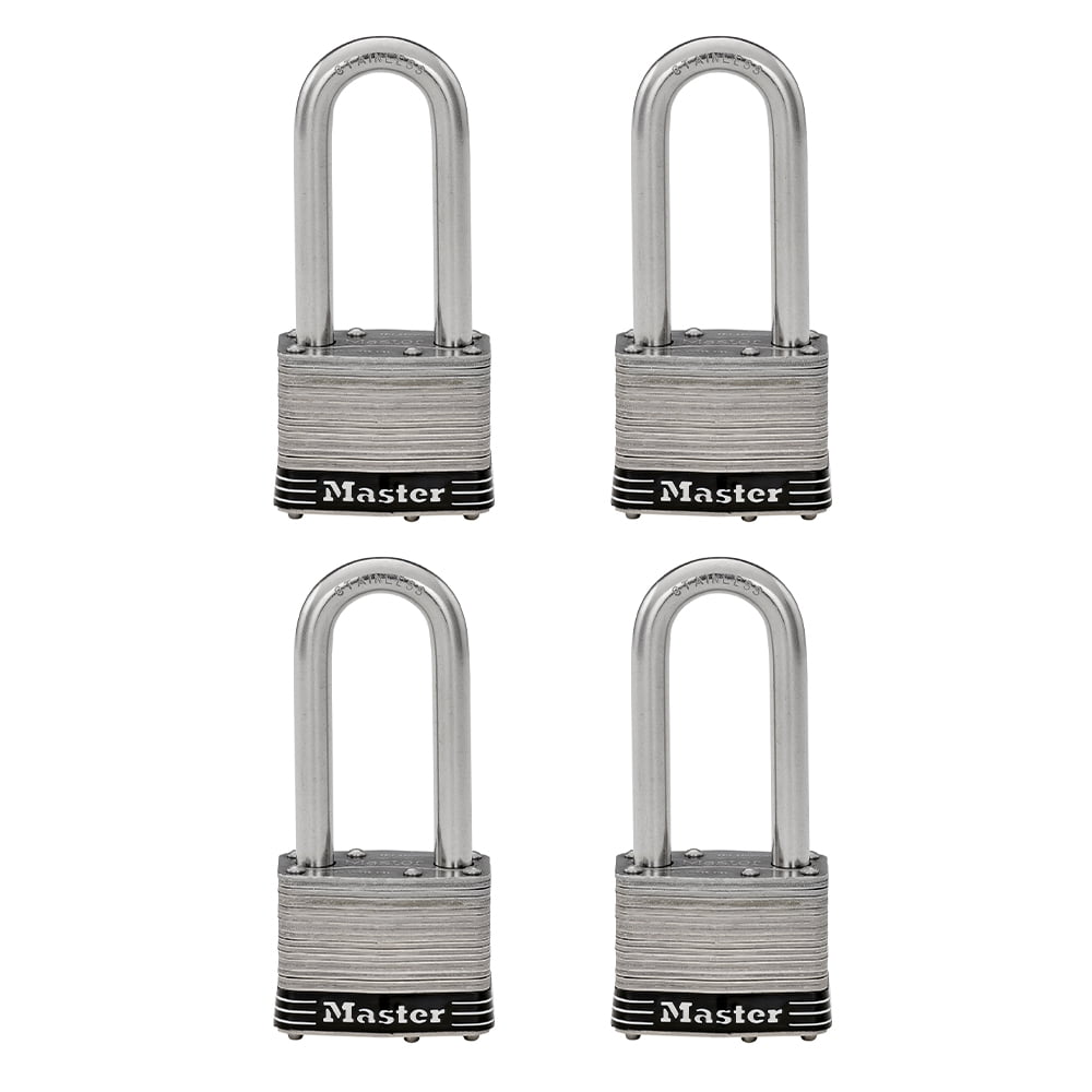 Master Lock Stainless Steel 51 mm (2 in) Padlock with Key, 51 mm (2-1/2 ...