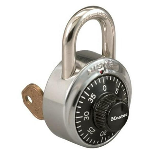 Master Lock Stainless-Steel Combination Padlock With Key Control, 2-7/8 ...