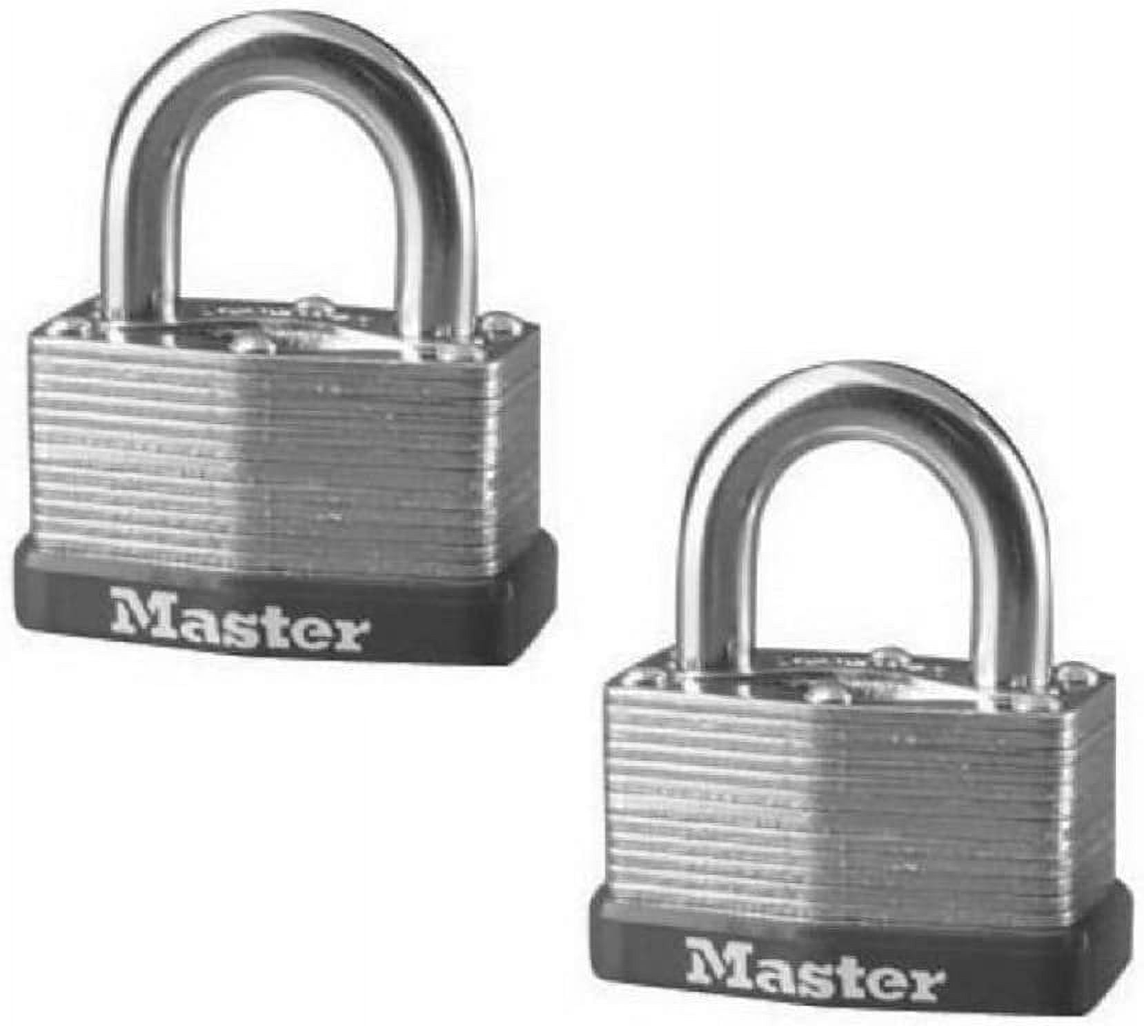 Master Lock Warded Steel Padlock - Key Lock - 2 Pack - Walmart.com