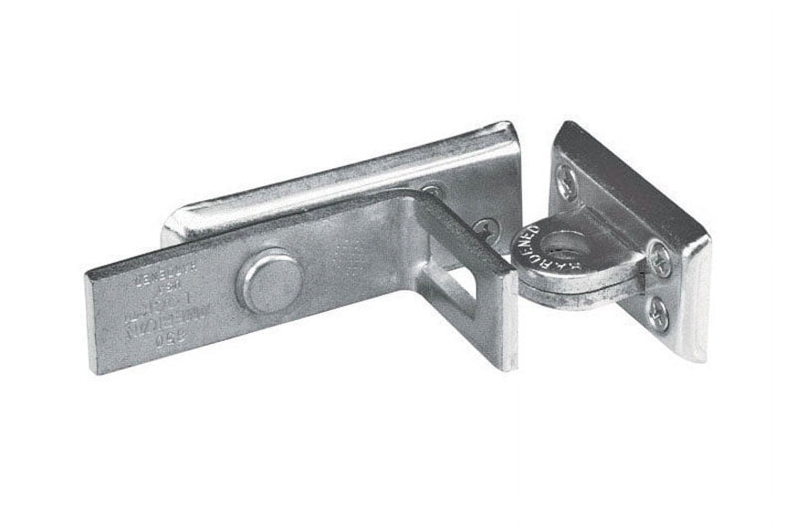 Master Lock Zinc-Plated Hardened Steel 4-3/4" L Angle Bar Hasp 1 ...