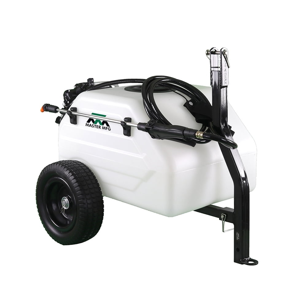 Master MFG 12 Gallon Lawn Trailer Broadcast Sprayer, 84″ Swath ...