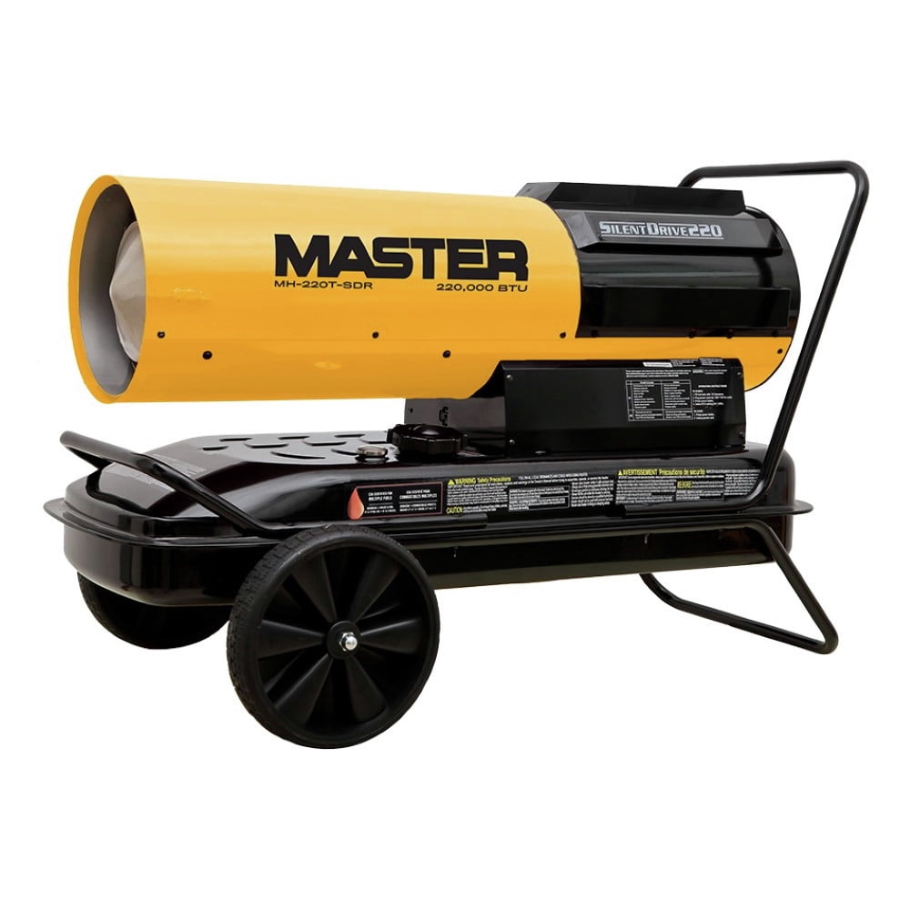 Master MH-220T-SDR 220000 BTU Kerosene Silent Drive Forced Air Heater ...