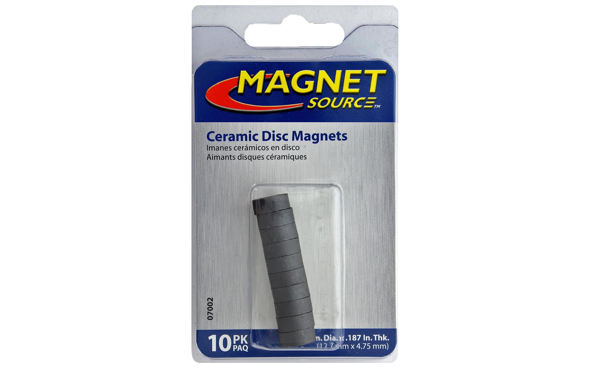 Master Magnetics 07002 6Pc Magnetic Ceramic Discs 1/2" - Walmart.com