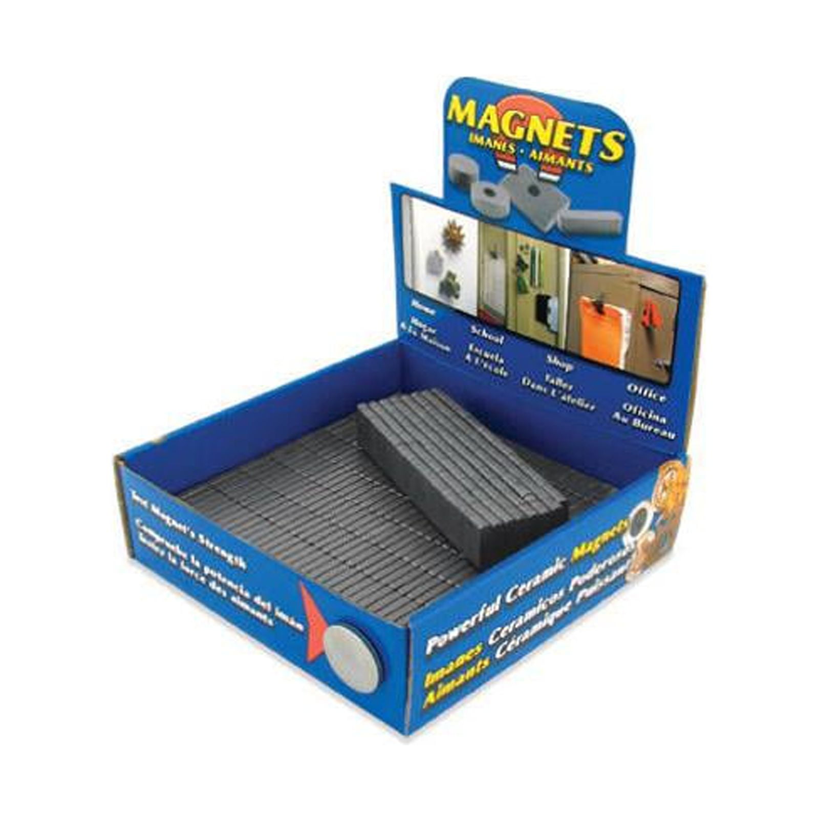 Master Magnetics MDNCB40CB3 Ceramic Block Magnets, Assorted Sizes ...