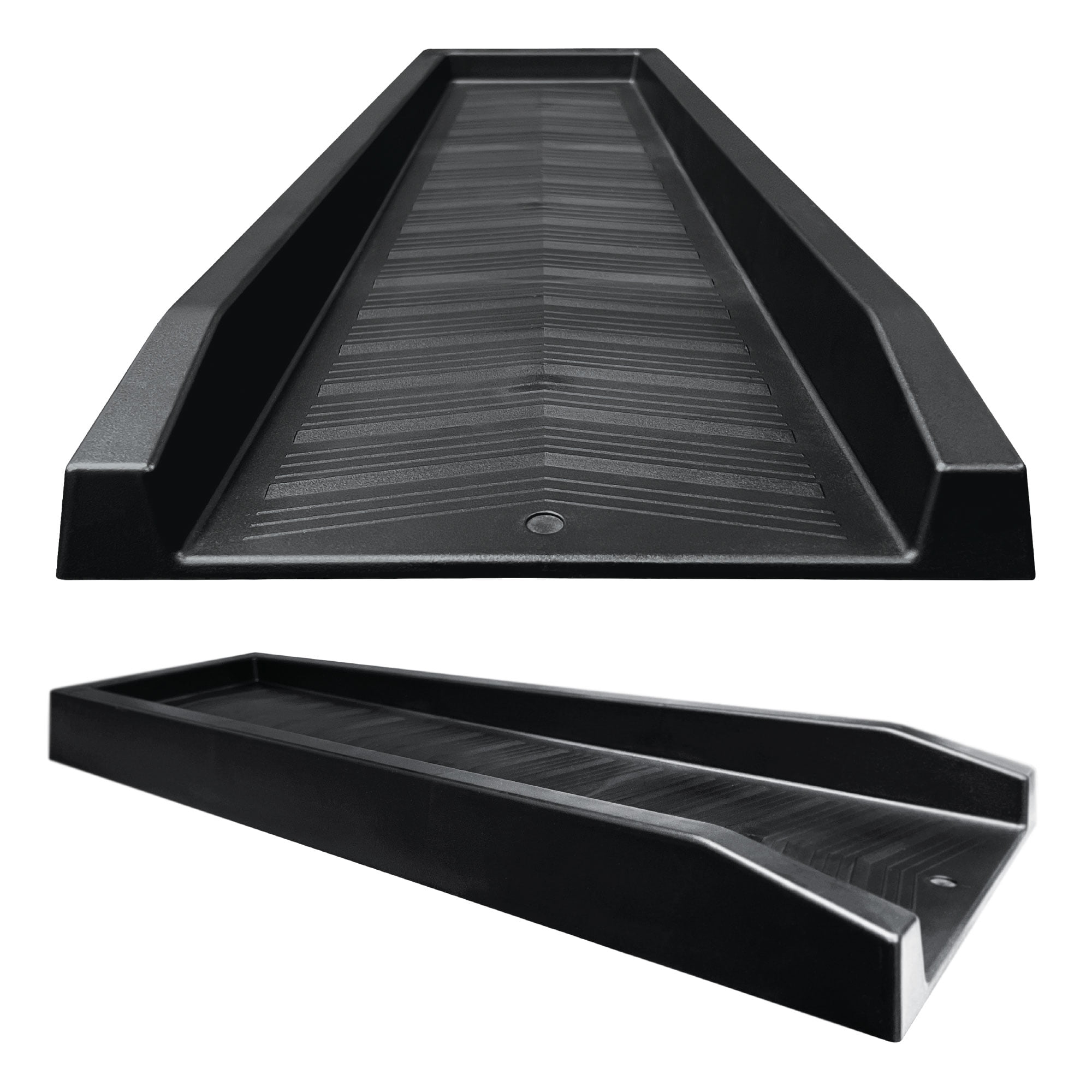 Master Mark 24-inch Splash Blocks Black Gutter Downspout, Rainwater ...