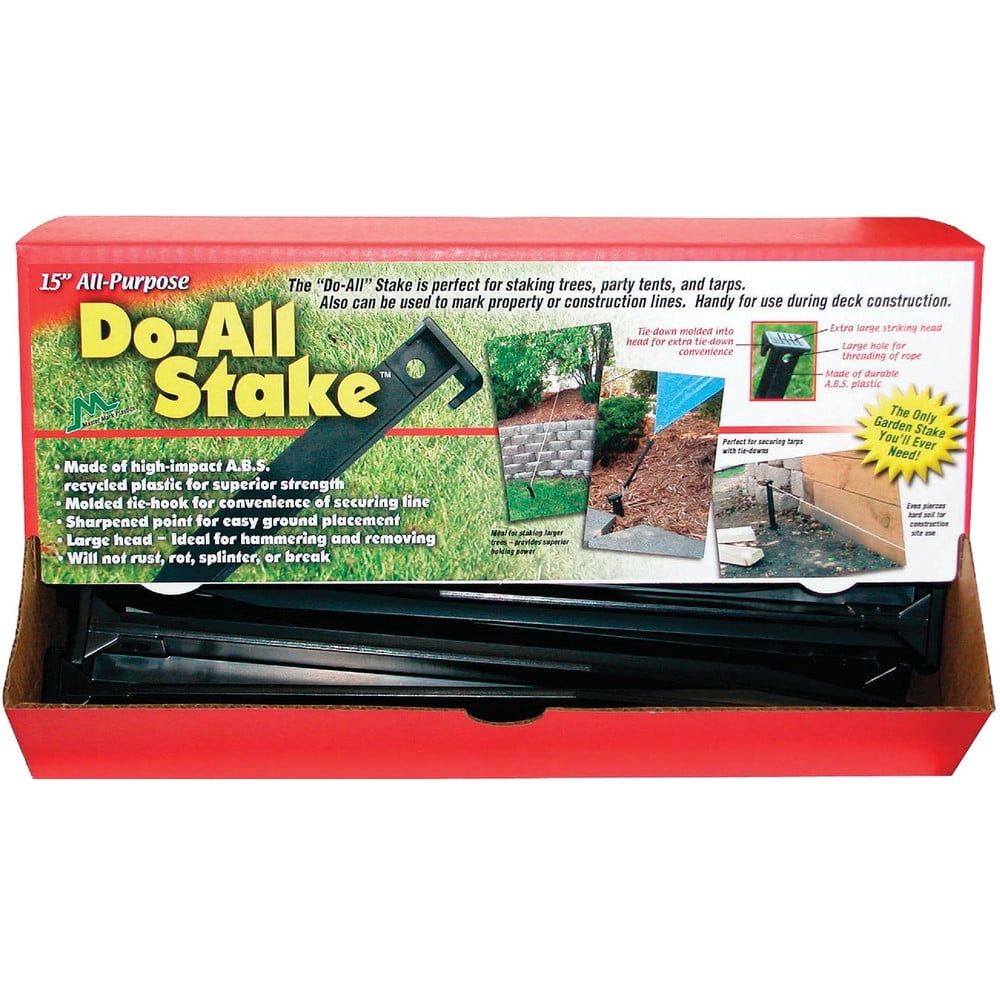 Master Mark Do-All 15 In. Black Plastic Tree and Plant Stake 12151 ...